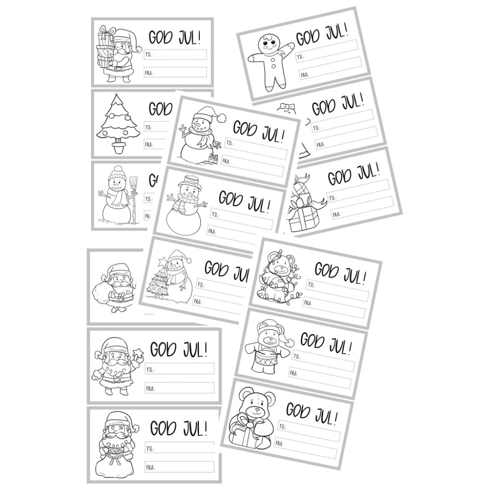 TIL OG FRA LAPPER – JUL | Print til barnehagefolk